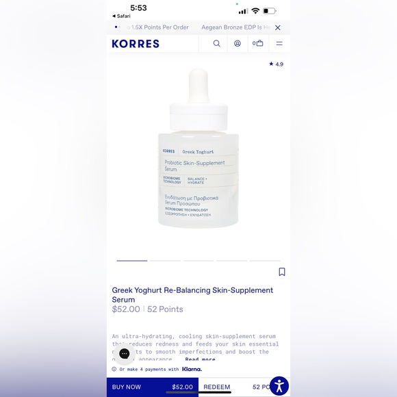 Korres | Skincare | Korres Greek Yoghurt Probiotic Skinsupplement Serum ...